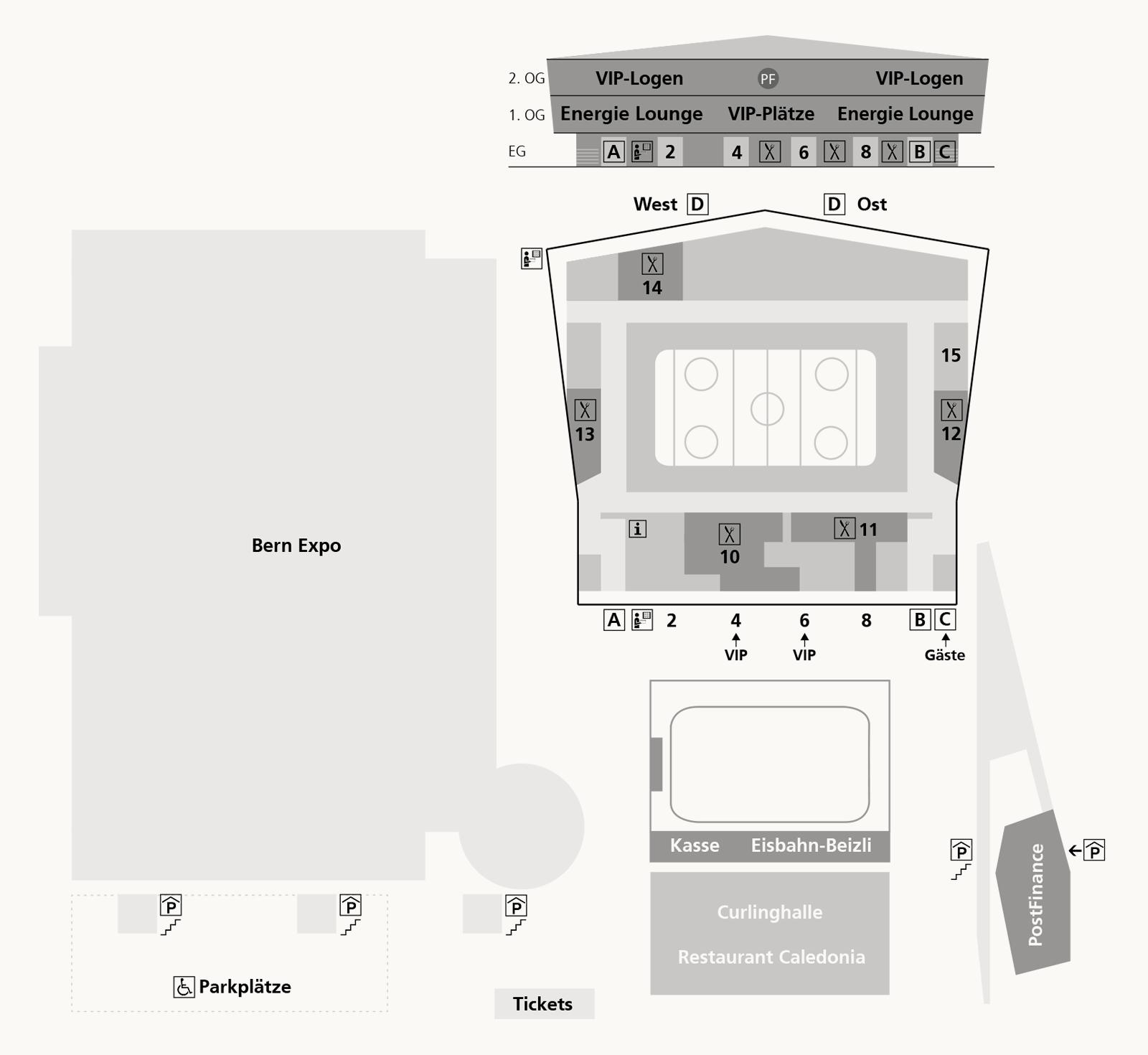 PostFinance Arena - Guide & maps